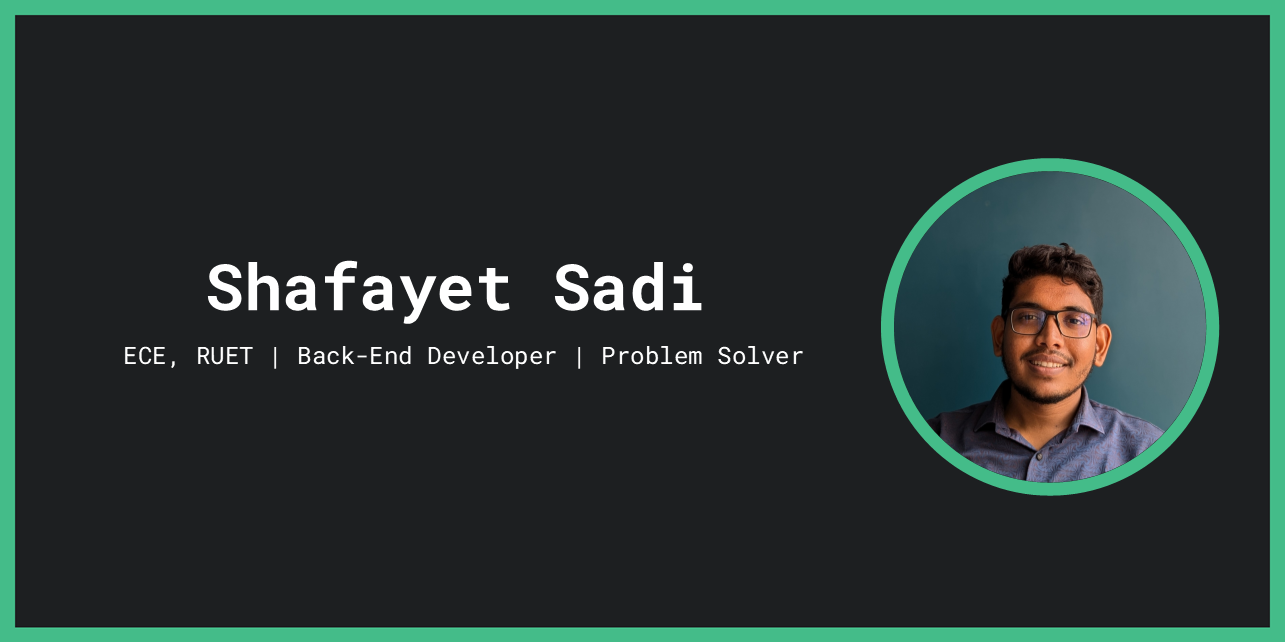 Home • Shafayet's Blog